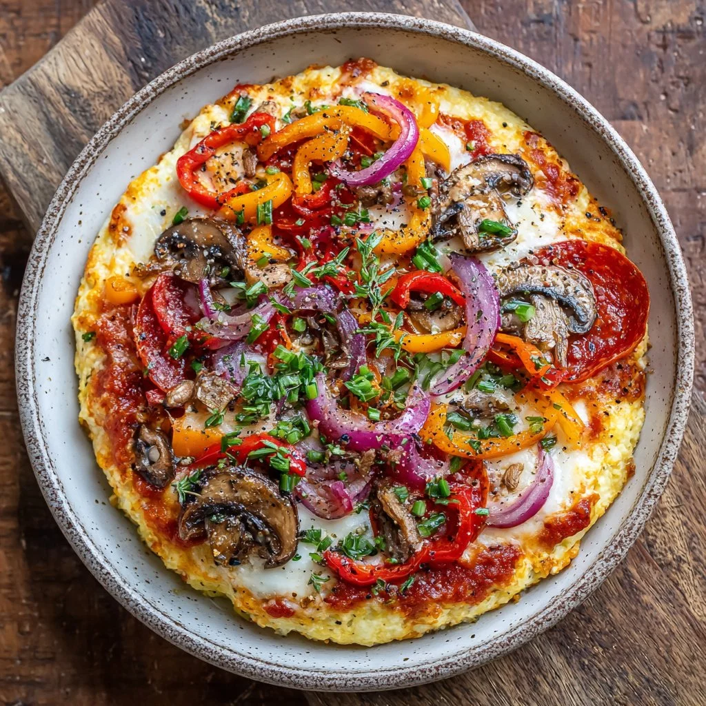 Easy High Protein Cottage Cheese Pizza Bowl Recipe