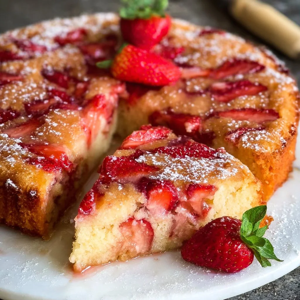 French Strawberry Cake