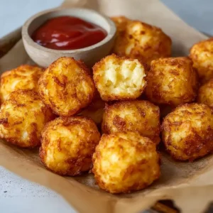 Two Ingredients Cottage Cheese Tots